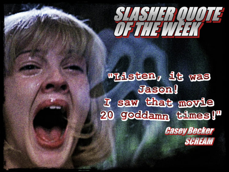 Slasher Quote of the Week: "Scream" (1996) - Slasher Studios